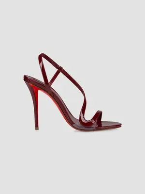 CHRISTIAN LOUBOUTIN Rosa Z Patent Leather 100mm Sandals - Empire