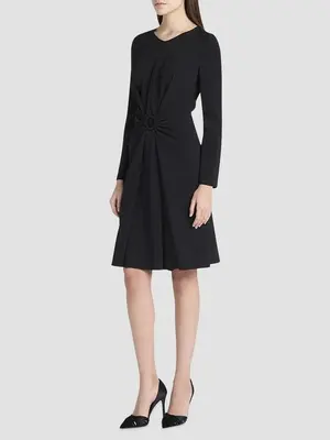 Giorgio Armani Gathered Sheath Midi-dress