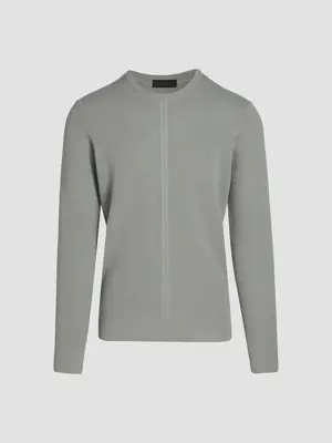 SAKS FIFTH AVENUE Collection Structure Crewneck Long-sleeve Shirt