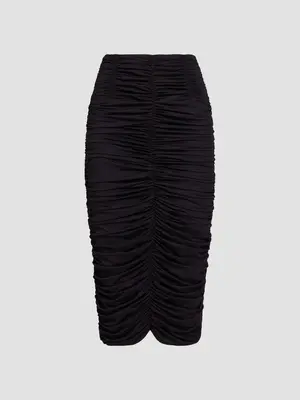 Kiki De Montparnasse Echauffe Ruched Skirt - Black