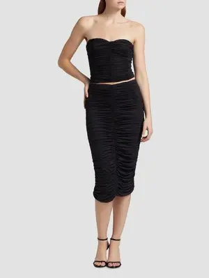 Kiki De Montparnasse Echauffe Ruched Skirt