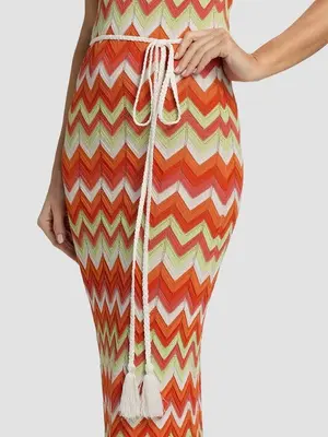 MILLY Kaela Zigzag Knit Cover-up Dress