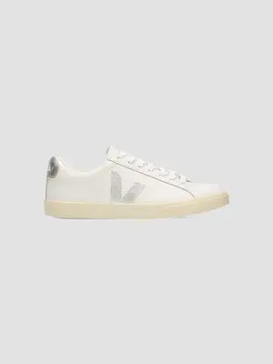VEJA Esplar Low-top Leather Sneakers - White Silver