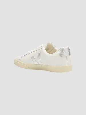 VEJA Esplar Low-top Leather Sneakers - White Silver