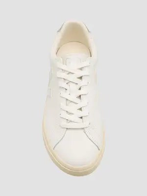 VEJA Esplar Low-top Leather Sneakers - White Silver