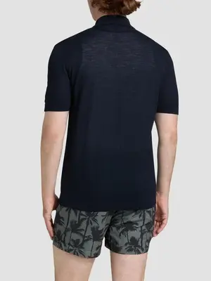 SAKS FIFTH AVENUE Collection Knit Button-front Shirt