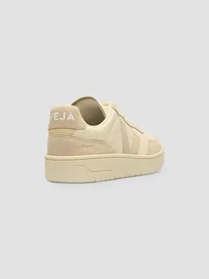 VEJA V-90 Leather & Suede Low-top Sneakers - Eggshell
