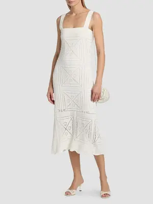 MILLY A Knit Midi-dress