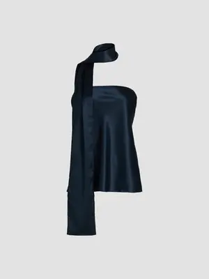REFORMATION Sienna Satin Strapless Top