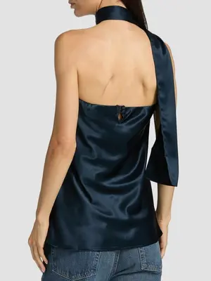 REFORMATION Sienna Satin Strapless Top