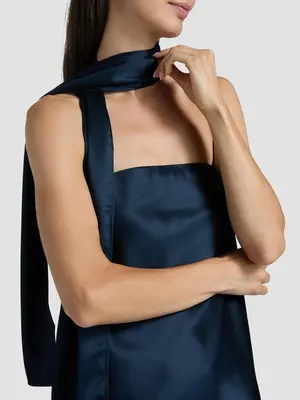 REFORMATION Sienna Satin Strapless Top