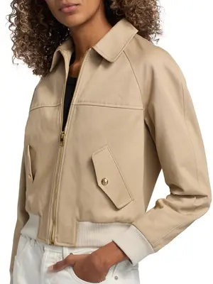 NILI LOTAN Saul Cotton Bomber Jacket