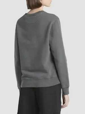 GOLDEN GOOSE Crystal-embellished Distressed Crewneck Sweatshirt