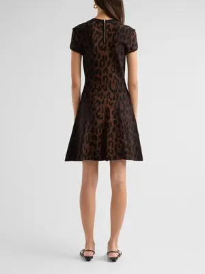 MILLY Honor Leopard Mini Dress