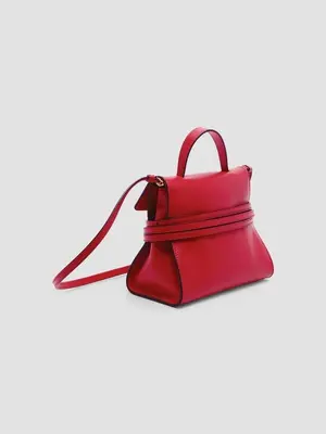 Moschino Tie Me Strappy Top Handle Bag
