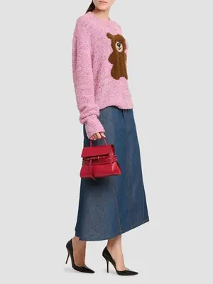 Moschino Tie Me Strappy Top Handle Bag
