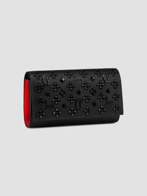 CHRISTIAN LOUBOUTIN Paloma Grained Calf Leather Chain Wallet