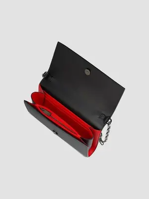 CHRISTIAN LOUBOUTIN Paloma Grained Calf Leather Chain Wallet