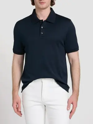 SAKS FIFTH AVENUE Collection Elevated Tech Polo Shirt