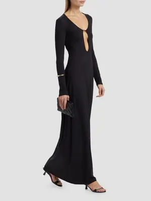 Kiki De Montparnasse Echauffe Cut-out Long-sleeve Gown