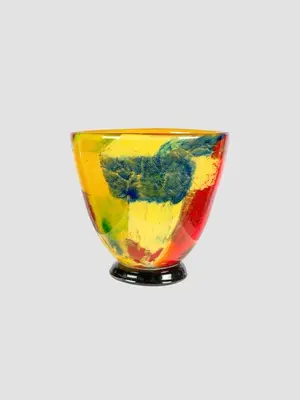 DALE TIFFANY Autumn Medley Hand Blown Art Glass Vase - Multi