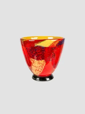 DALE TIFFANY Autumn Medley Hand Blown Art Glass Vase