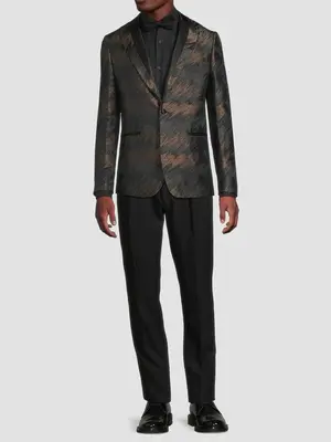 Pal Zileri Abstract Silk-blend Single-breasted Dinner Jacket