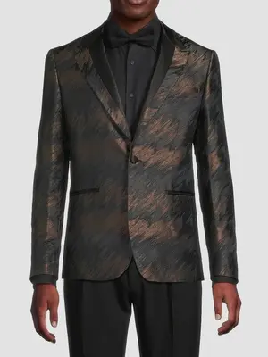 Pal Zileri Abstract Silk-blend Single-breasted Dinner Jacket