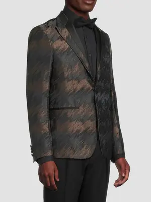 Pal Zileri Abstract Silk-blend Single-breasted Dinner Jacket