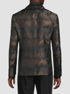 Pal Zileri Abstract Silk-blend Single-breasted Dinner Jacket
