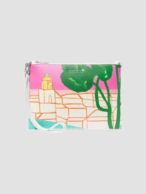 Michael Kors Landscape Printed Wristlet