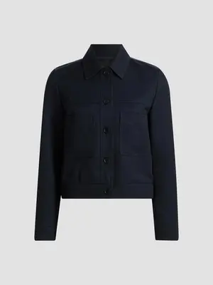 NILI LOTAN Susannah Wool Jacket - Midnight