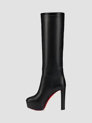 CHRISTIAN LOUBOUTIN Loo Botta Alta 130mm Leather Boots