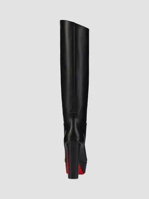CHRISTIAN LOUBOUTIN Loo Botta Alta 130mm Leather Boots
