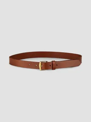 NILI LOTAN Sloane Croc-embossed Leather Belt - Cognac