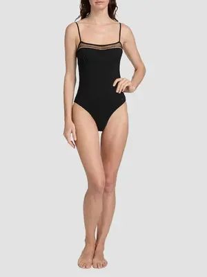 Kiki De Montparnasse Lace Inset One-piece Swimsuit