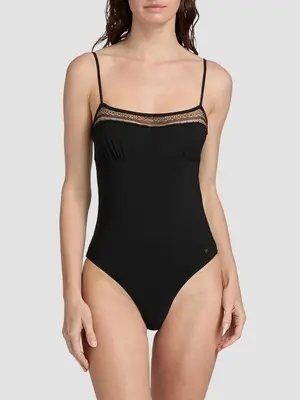 Kiki De Montparnasse Lace Inset One-piece Swimsuit