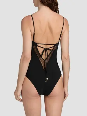 Kiki De Montparnasse Lace Inset One-piece Swimsuit