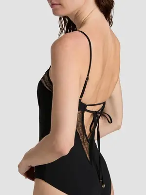 Kiki De Montparnasse Lace Inset One-piece Swimsuit