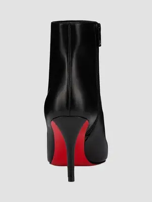 CHRISTIAN LOUBOUTIN Miss Z 80mm Leather Zipped Booties