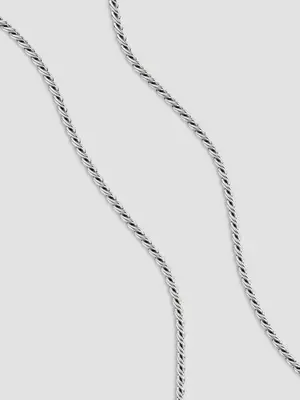 David Yurman Sculpted Cable Chain Necklace In Sterling 3.7mm