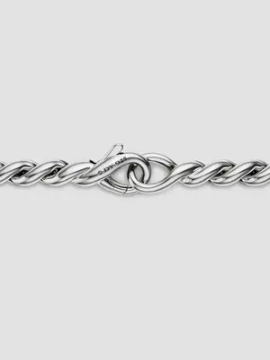 David Yurman Sculpted Cable Chain Necklace In Sterling 3.7mm