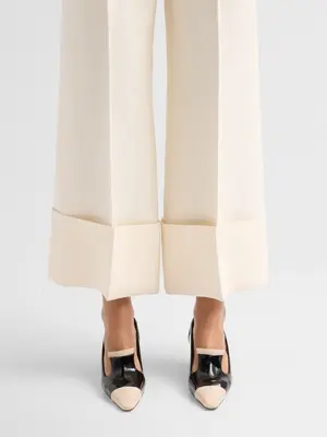 Manolo Blahnik Polastron 50mm Two-tone Leather Pumps