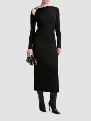 Marella Jersey Dress With Asymmetric Detail