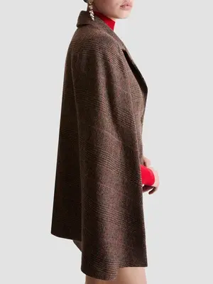 Marella Lightweight Wool Blend Cape Jacket