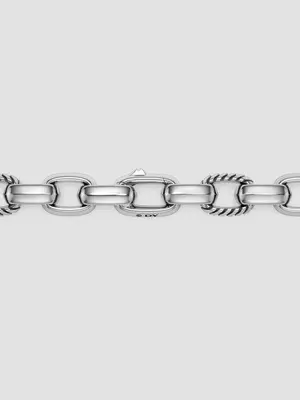 David Yurman Chevron Oval Link Necklace In Sterling 7mm