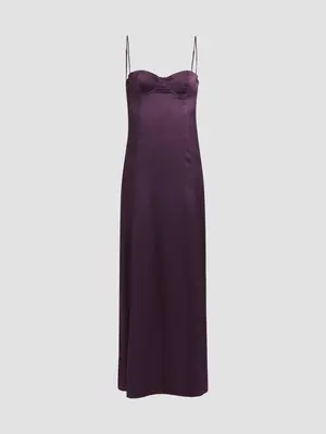 Kiki De Montparnasse Tous Les Jours Silk Maxi Dress - Cassis