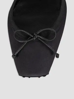 CHRISTIAN LOUBOUTIN Cassia Lace Up 100mm Satin Pumps - Black