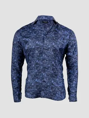 MACEOO Fibonacci Marthyr Shirt - Blue