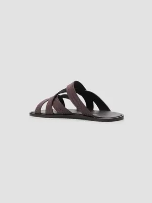 Manolo Blahnik Marvin Leather Sandals